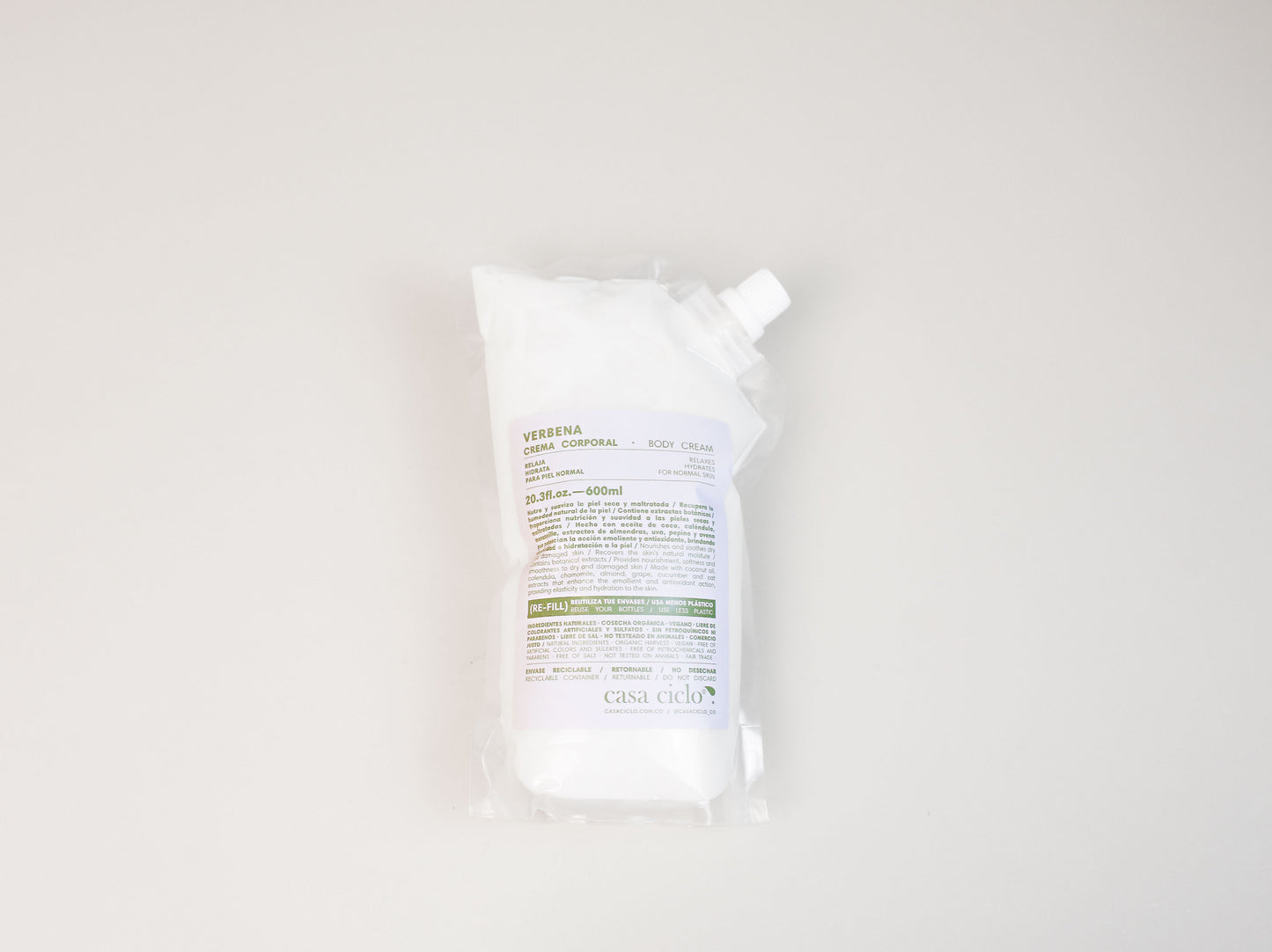 Crema Corporal Verbena y Lima (Refill) – Casa Ciclo